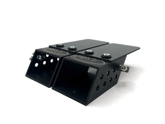 PKT 2" CF Pedal Risers for Billet Pedals | PKT
